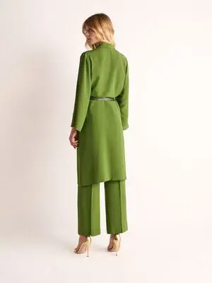 PAULA Chanterelle Garden Silk Midi Dress