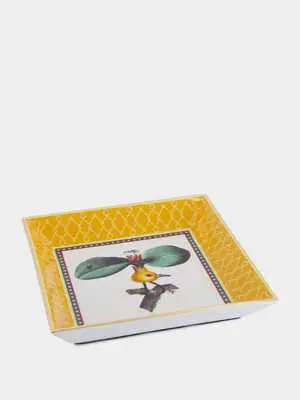 La DoubleJ Leafflyer Porcelain Tray - Yellow