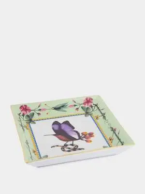 La DoubleJ Butterbird Salvia Porcelain Trinket Tray