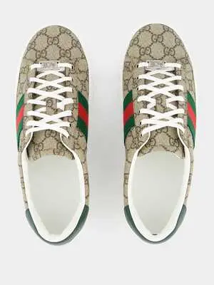 Gucci Web-trim Sneakers - Red