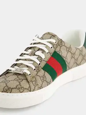 Gucci Web-trim Sneakers - Red