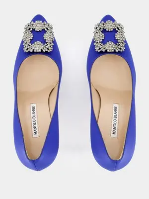 Manolo Blahnik Hangisi 90 Pumps - Blue