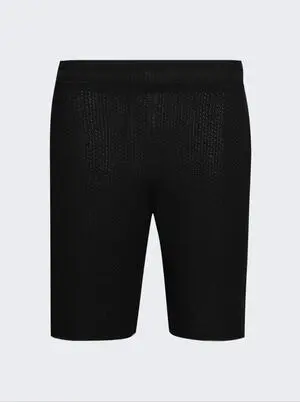 HOMME PLISSÃ ISSEY MIYAKE Rustic Knit Shorts - Black