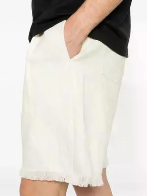 BRAM’S FRUIT Fringed Pleated Shorts