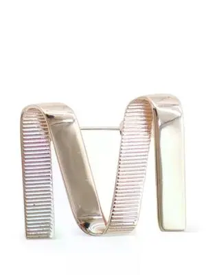 Max Mara Letter Brooch