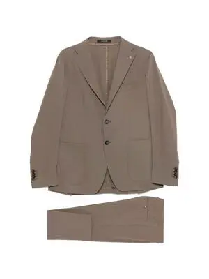 Tagliatore Notched-lapel Suit - Brown