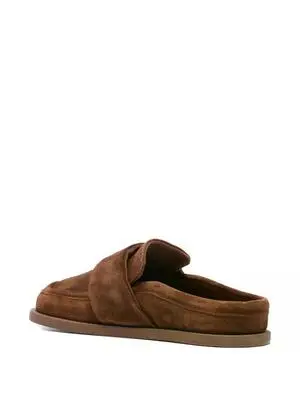Inuikii Buckle Soft Mules - Brown
