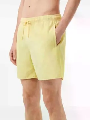 Lacoste Logo-patch Swim Shorts - Yellow