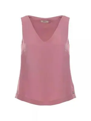 Herno V-neck Sleeveless Blouse - Pink