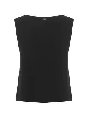 Herno V-neck Blouse - Black