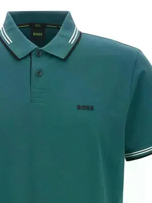 BOSS Contrast-trim Logo Polo Shirt