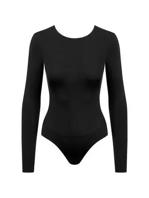 MAISON CLOSE Long-sleeve Chain Bodysuit - Black