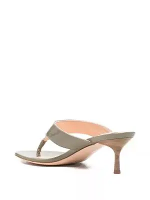 Agl Astrid Patent Sandals - Green