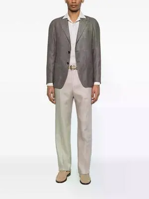 Tagliatore Notched-lapel Two-button Jacket - Brown