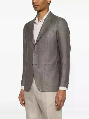 Tagliatore Notched-lapel Two-button Jacket - Brown