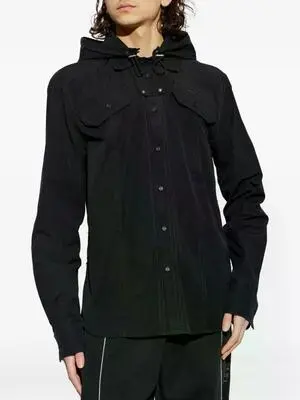 Off-White Hooded Chest-pocket Shirt