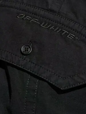 Off-White Hooded Chest-pocket Shirt
