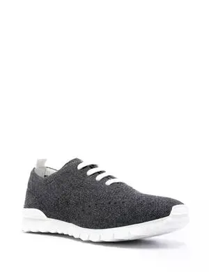 Kiton Knitted Low-top Sneakers - Grey