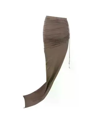Rick Owens Draped Drawstring Skirt - Neutrals