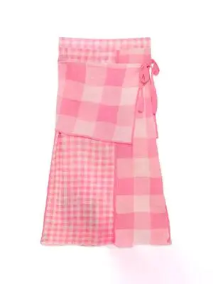 YANYAN Checked Knit Skirt