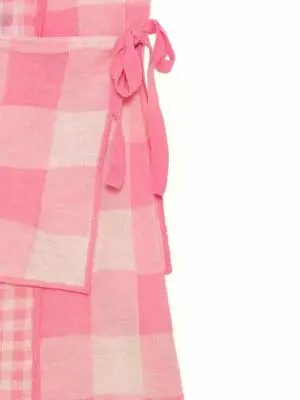 YANYAN Checked Knit Skirt