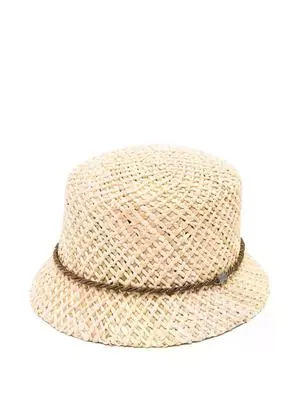 Peserico Woven Bucket Hat - Neutrals