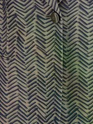 Giorgio Armani Single-breasted Chevron-pattern Blazer