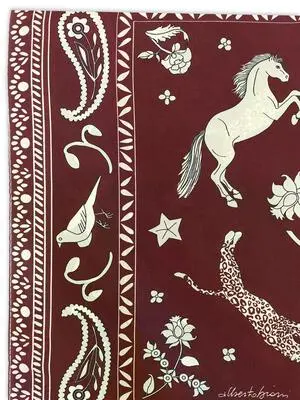 Alberto Biani Patterned Silk Scarf