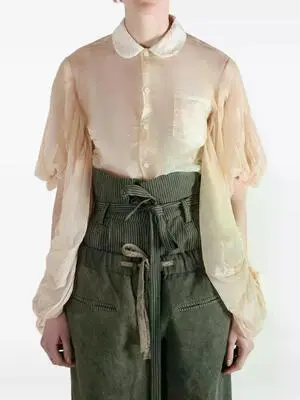 Comme Des Garçons Puff-sleeve Blouse