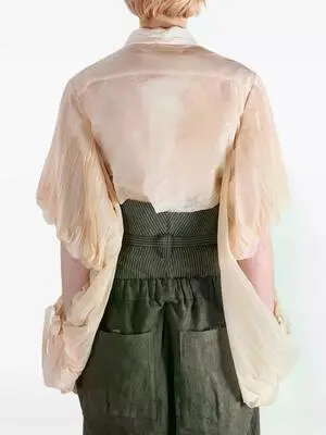 Comme Des Garçons Puff-sleeve Blouse