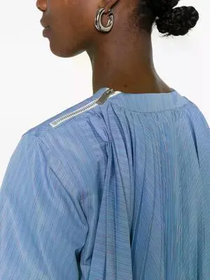 Sacai Striped Dress With Pocket