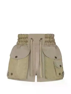Balmain Elasticated-waist Cargo Shorts - Green