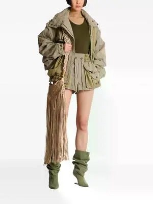 Balmain Elasticated-waist Cargo Shorts - Green
