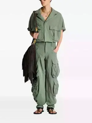 Balmain Multi-pocket Cargo Trousers - Green