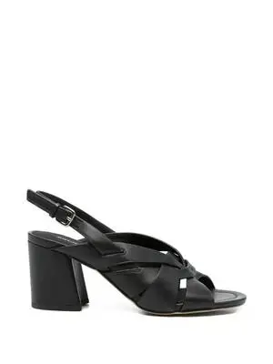 BRUNO PREMI Strappy Leather Sandals - Black