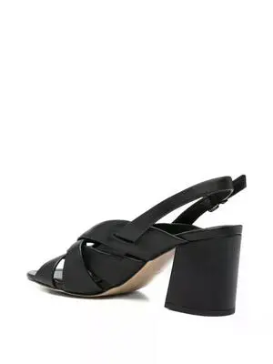 BRUNO PREMI Strappy Leather Sandals - Black