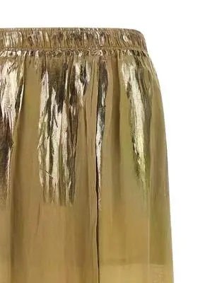 NUDE Laminated Varnish Elastic Mid Skirt