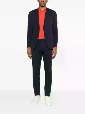 LARDINI Patch-pocket Suit - Blue