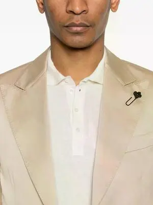 LARDINI Single-breasted Cotton Suit - Neutrals