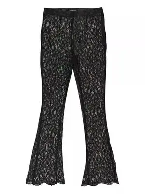 Callipygian Laced Flared Trousers