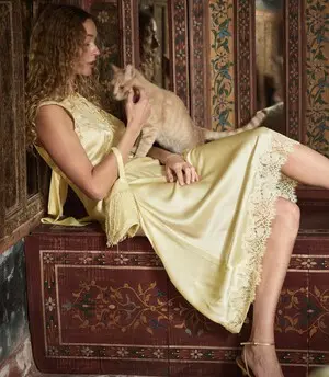 DÔEN Marcelle Silk Satin Dress - Gateau