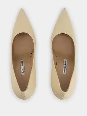 Manolo Blahnik Classic Stiletto 105mm Pumps - Beige