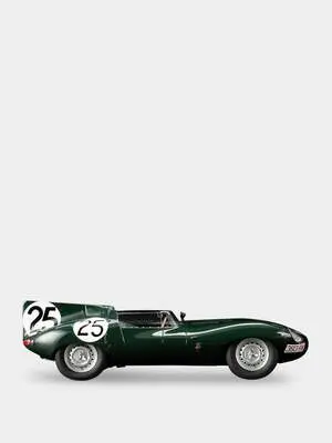 AMALGAM Jaguar D-type 1956 Reims Winner Scale Model - Green