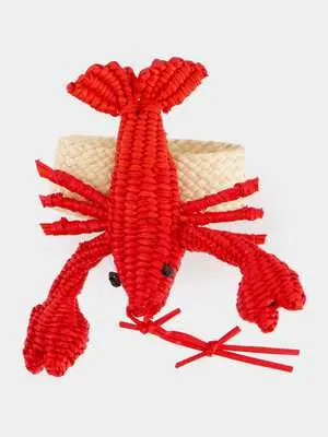Coro Cora Lobster Napkin Ring - Red