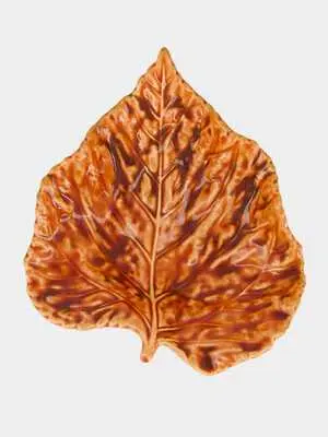 BORDALLO PINHEIRO Birch Leaf Small Claudia Schiffer - Brown