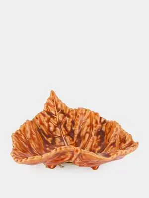 BORDALLO PINHEIRO Birch Leaf Small Claudia Schiffer - Brown