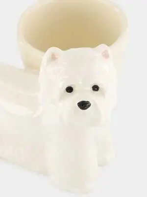 QUAIL CERAMICS Westie Egg Cup
