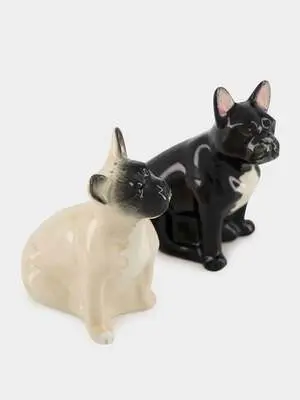 QUAIL CERAMICS French Bulldog Salt And Pepper Set