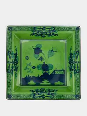GINORI 1735 Ginori 1735 Oriente Italiano Malachite Square Change Tray Green