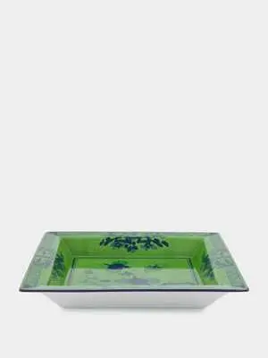 GINORI 1735 Oriente Italiano Malachite Square Change Tray - Green